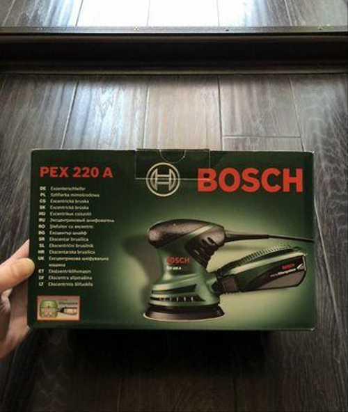 Эксцентриковая шлифмашина bosch pex 220 a