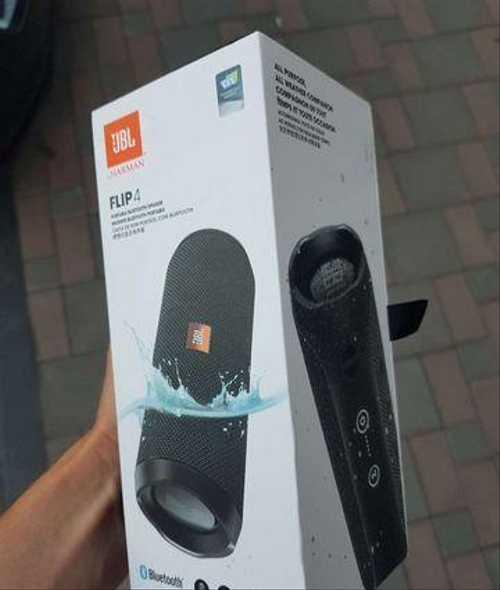 Коробка от беспроводной колонки JBL Flip4