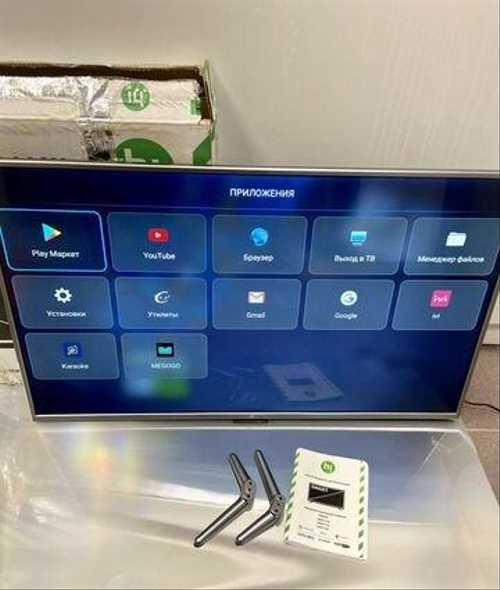 ЖК телевизор smart tv 4K android Hi 43FS112 новый