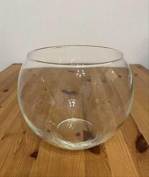 Аквариум ваза шар круглый