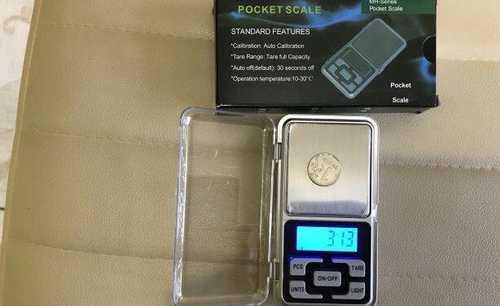 Ювелирные весы мн-500 500гр/0,1гр Pocket Scale