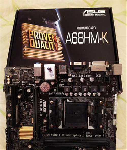 Asus a68hm k характеристики