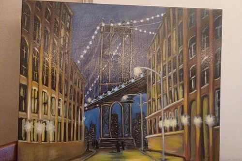 Картина Мост в Нью-Йорке