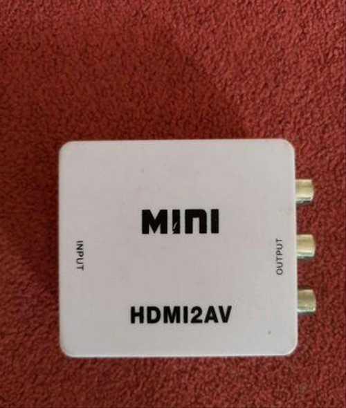 Видеоконвертор hdmi-3RCA
