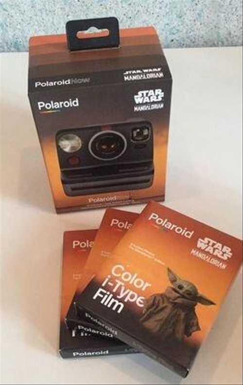 Polaroid Now Mandalorian Edition новый с 3 кассета