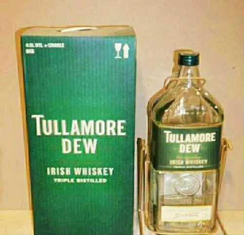 Бутылка из под виски Tullamore dew 4,5л на качелях