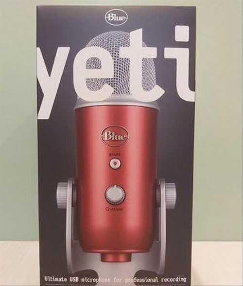 Blue Microphones Микрофон Yeti для USB, красный ст