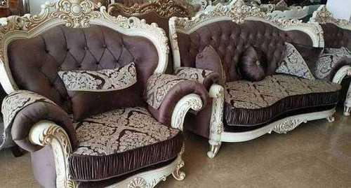 Мягкая мебель набор диван два кресла