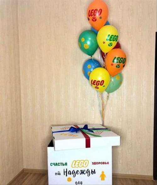 Коробка с шарами Lego