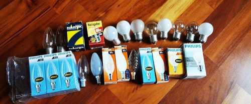 Лампы накаливания e14, e27 osram,philips