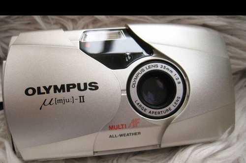 Пленочная фотокамера Olympus Mju II Япония идеал
