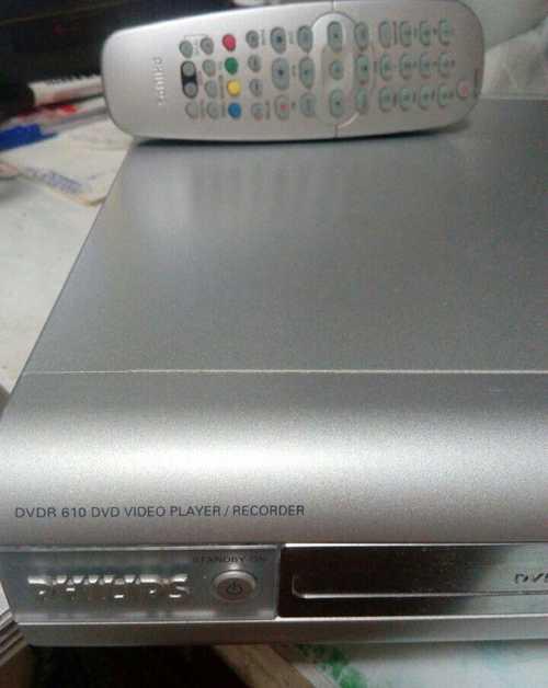Philips dvdr 610 video player/recorder
