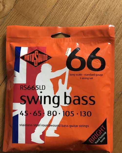 Струны для бас гитары Rotosound swing bass 45-130