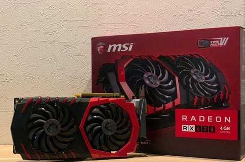 Видеокарта MSI RX 470 gaming X 4Gb