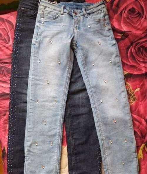 Утепленные джинсы Ostin для девочки на флисе