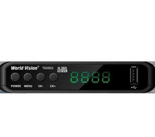 Ресивер DVB-T2/C World Vision T625D2 с кабельным т