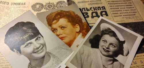 Коллекция из 66 открыток актеры кинозвезды СССР