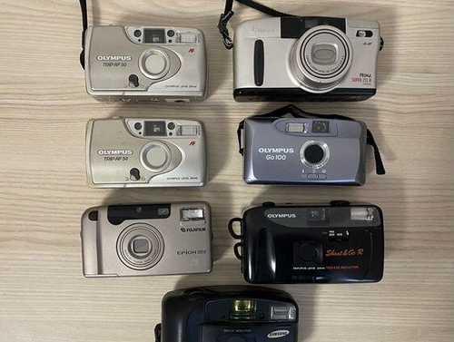Плёночные фотоаппараты Olympus, Canon