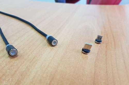 Магнитный кабель для зарядки micro USB и Type C