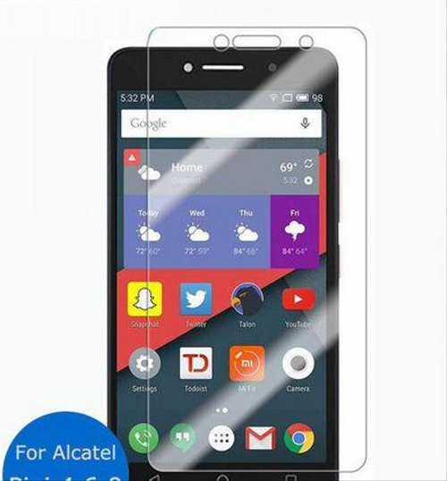 Защитное стекло 2.5D для Alcatel One Touch 8050D P