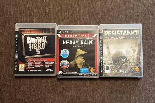 Игры для PS3 (Guitar Hero, Heavy Rain, Resistance)