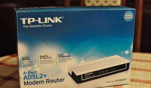 Роутер adsl2+ TP-link TD-8840T