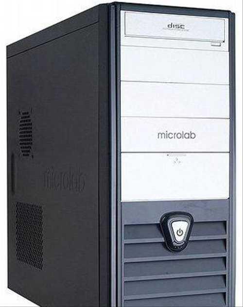 5180 Корпус ATX Microlab M4707, черный/серебристый