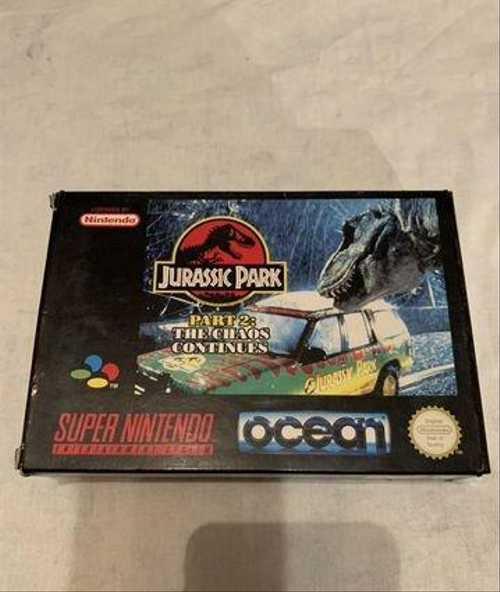 Игра Jurassic Park part 2. Super Nintendo snes. Pa