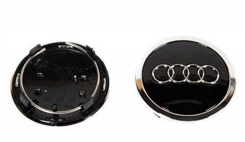 Колпачок черный на литой диск Audi 69 mm 1 шт