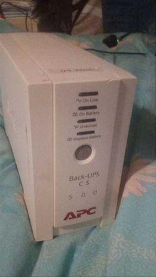 Какой аккумулятор в ибп apc back ups cs 500