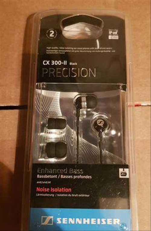 Наушники Sennheiser CX 300-II Precision Black