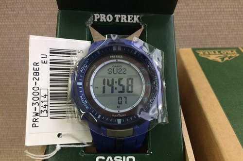 Casio Pro Trek PRW-3000-2B новые,гарантия,чек