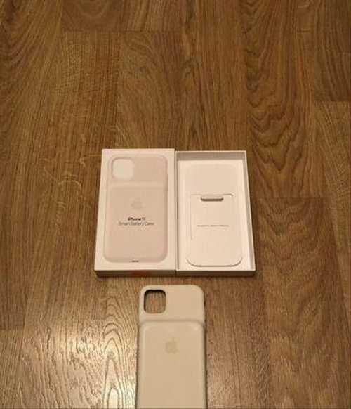 Чехол Smart Battery Case White iPhone 11