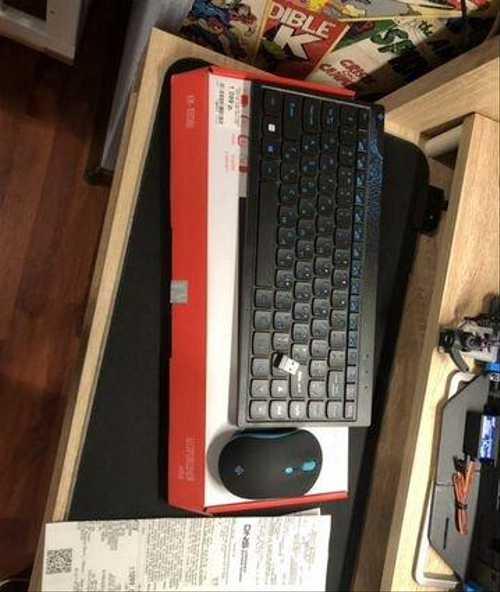 Беспроводной комплект клавиатура и мышь dexp