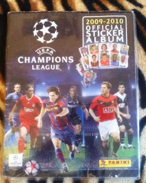 Альбом с наклейками uefa champions league 2009-10