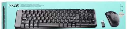 Беспроводные клавиатура + мышь Logitech MK220