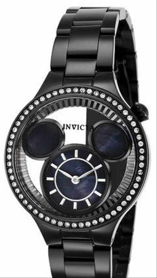 Чёрные Женские Часы Invicta Disney Mickey Mouse