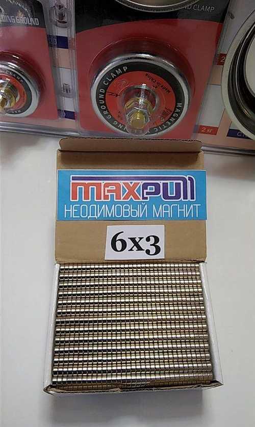 Неодимовый магнит 6х3 мм MaxPull