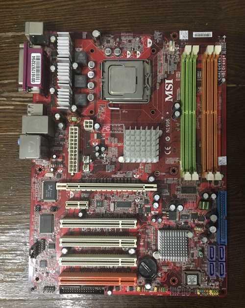 Материнская плата MSI 945PL Neo + Pentium D 945