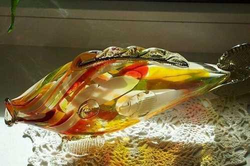 Рыбка цветное художественное стекло СССР