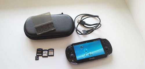 Прошитая Ps Vita + 16gb, 3 игры