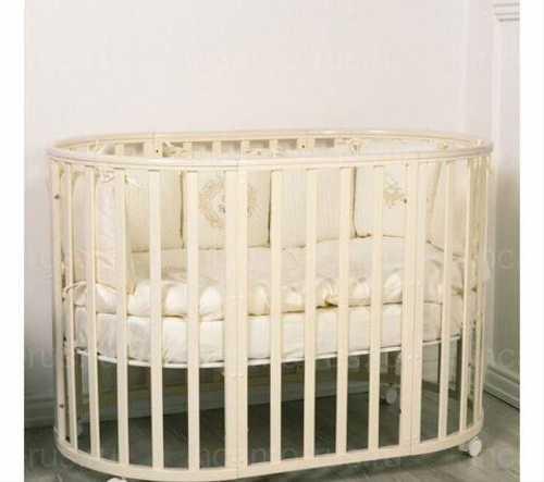 Овальная кроватка для новорожденных