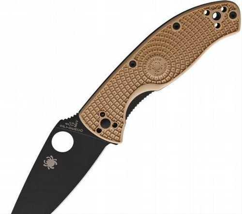 Нож складной Spyderco Tenacious, Black Blade, Tan