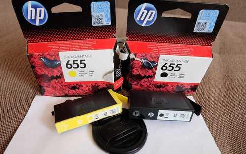 Оригинальные картриджи HP 655 Black/yellow