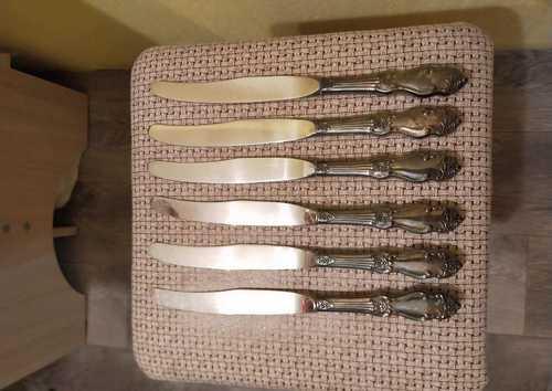 Набор кухонных мельхиоровых ножей