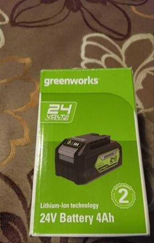 Аккумулятор greenworks 24v Battery 4Ah (g24b4)