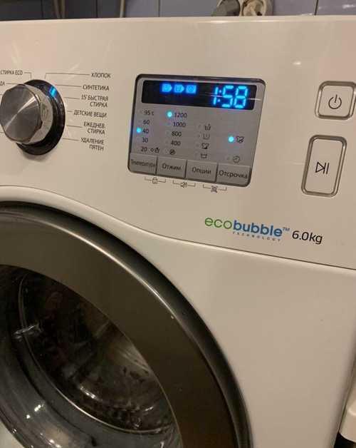 Ошибка стиральной машины samsung eco bubble
