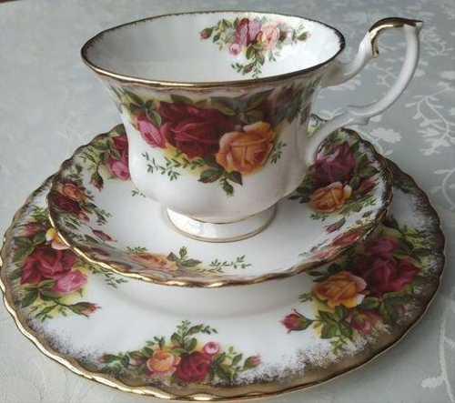Royal Albert Old Country Roses. чайная тройка