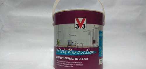 Краска в/д white renovation V33 мат основа А 2,5 л