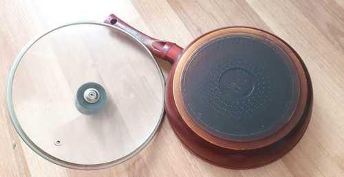 Сковородка Fiszman и крышка Tefal 24 см